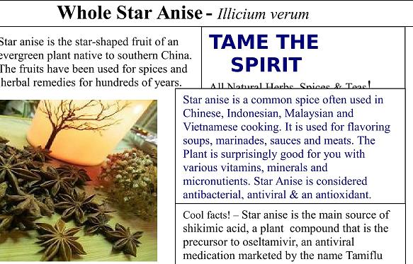 Star Anise, Whole – Tame the Spirit